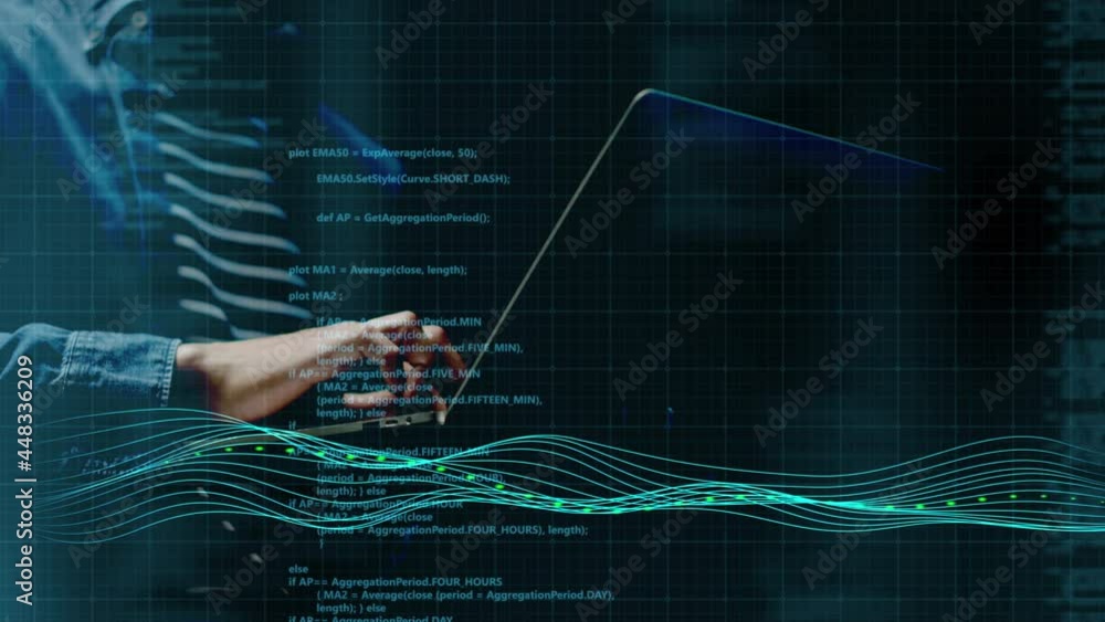 Business finance investment concept, businessman and graph chart ...
