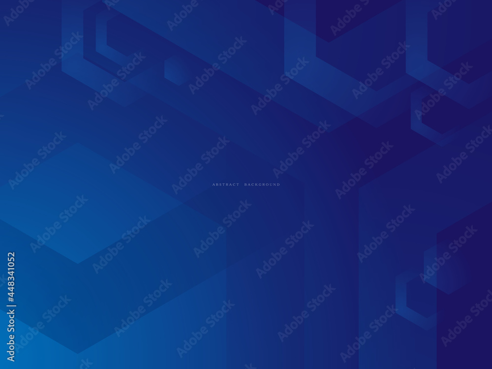 blue gradient background with futuristic polygon shaped effect Stock ...