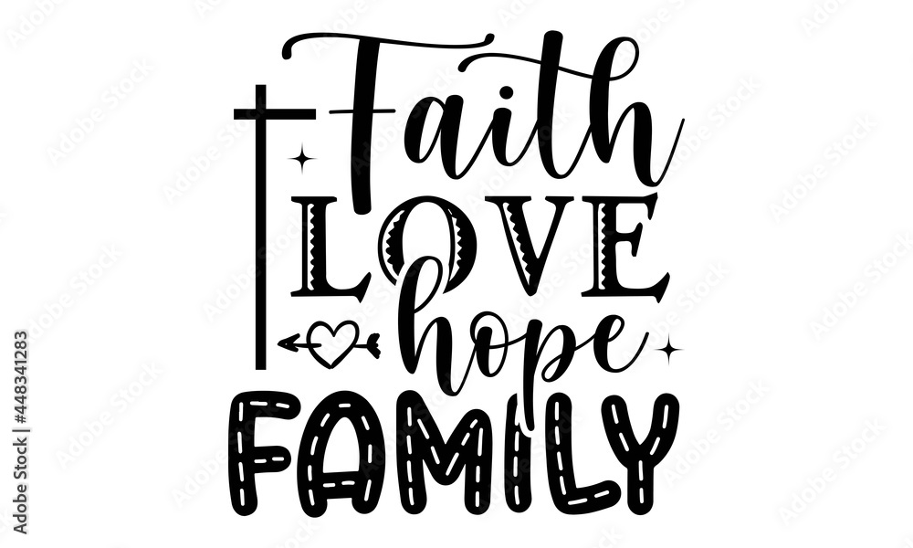 Faith love hope family SVG, Inspirational Bundle Svg, Christian Quotes ...