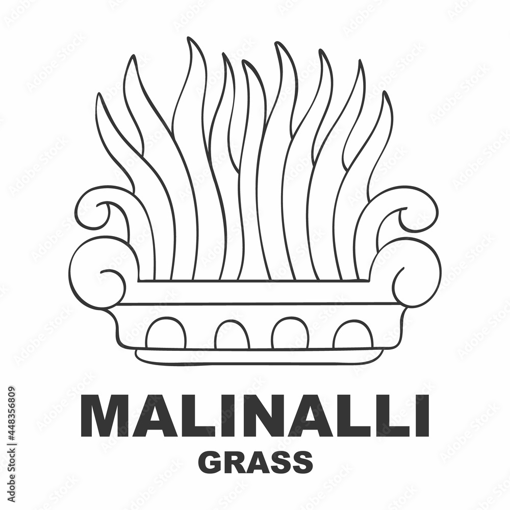 Vector icon with Glyph from Aztec calendar Tonalpohualli. Calendar day ...