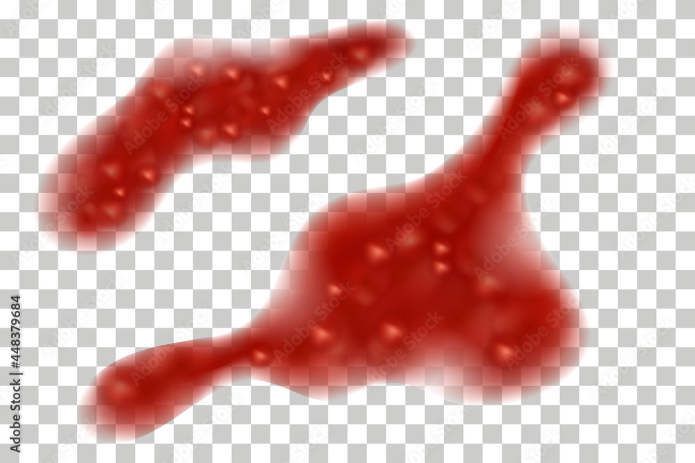 Strawberry drip jam splash. Melt syrup blob, red strawberry jelly or ...