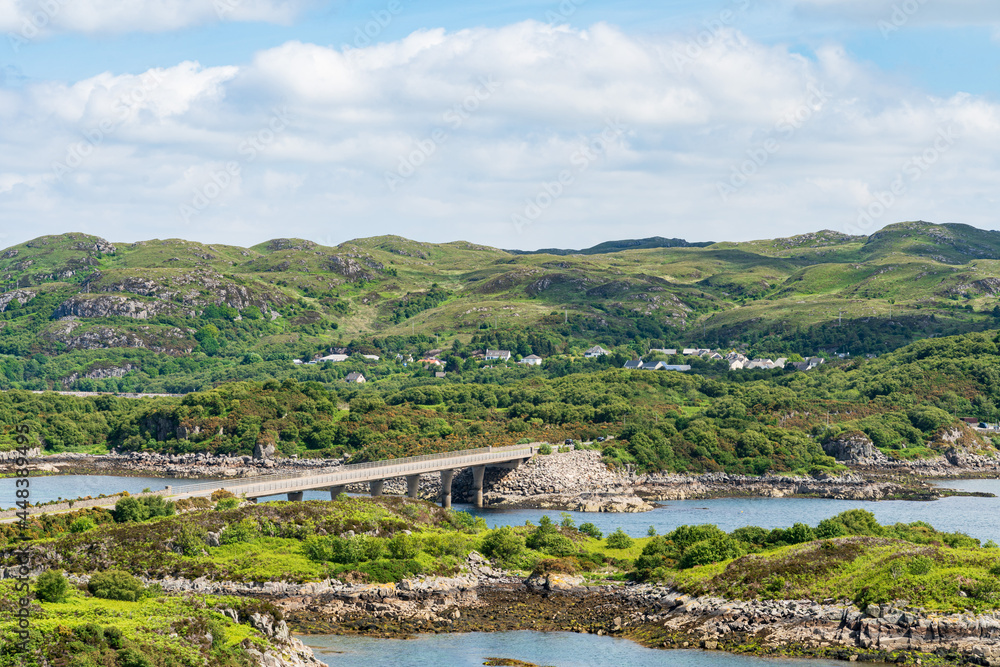 The Carrich Viaduct (the northern part of the Skye road bridge), as ...