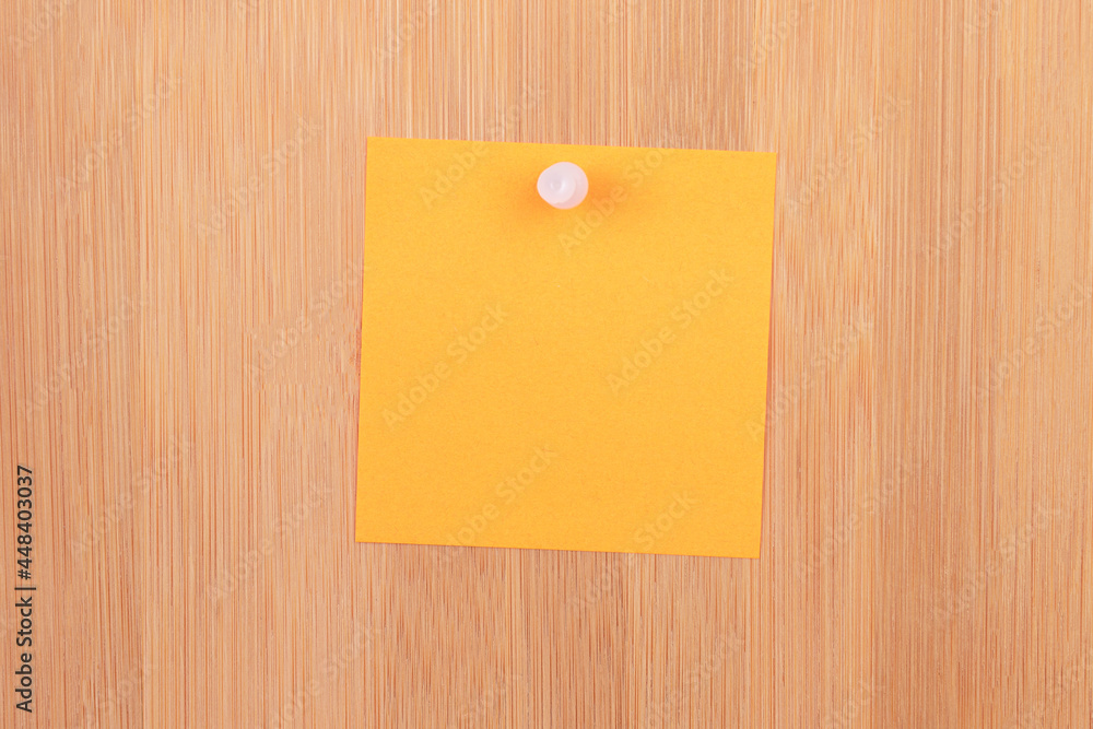 Orange Sticky Note Pinned to the Wooden Message Board. To Do List ...
