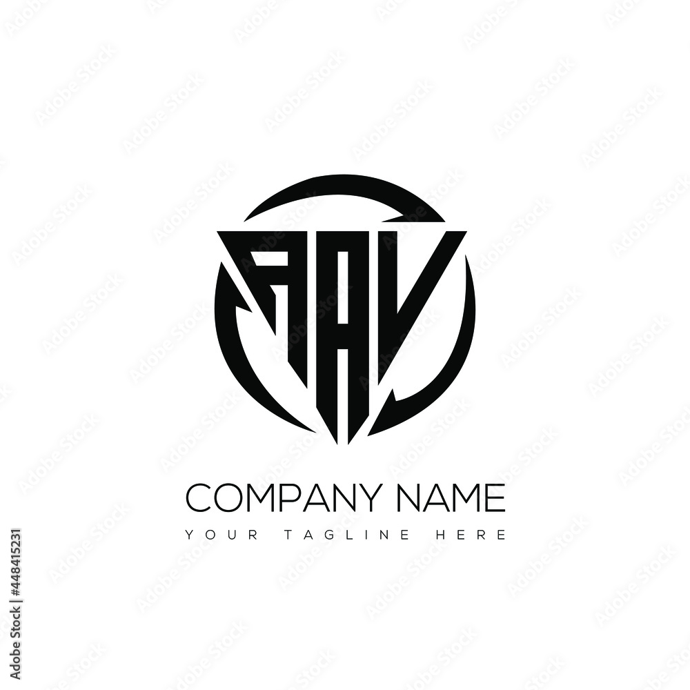 AAV letter logo abstract design. AAV unique design, AAV letter logo ...