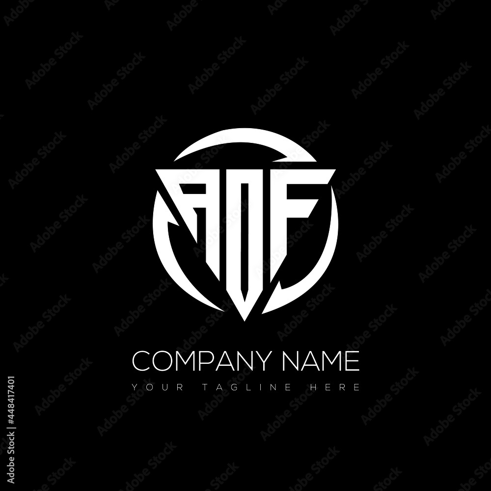 Grafika wektorowa Stock: ADF letter logo abstract design. ADF unique ...