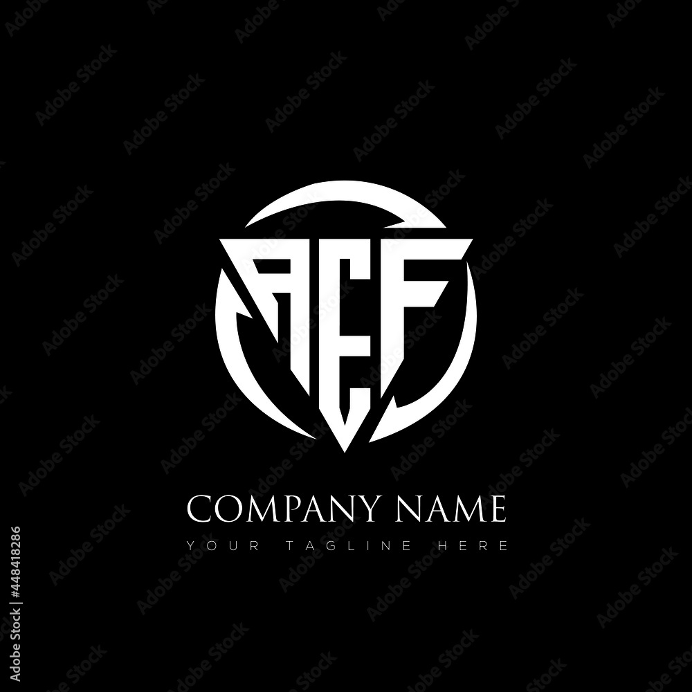 AEF letter logo abstract design. AEF unique design, AEF letter logo ...