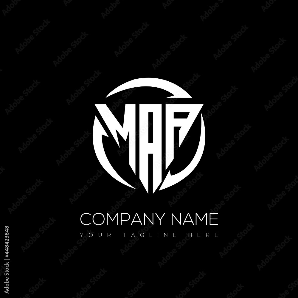 Vetor de MAA letter logo abstract design. MAA unique design, MAA letter ...