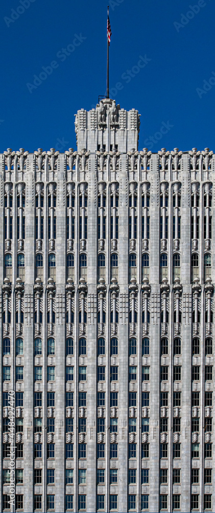 Cropped view of Pacific Telephone Building or Pac Bell Building in San ...