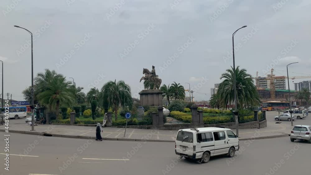 Menelik II Square is located in the heart of Addis Ababa, area known as ...