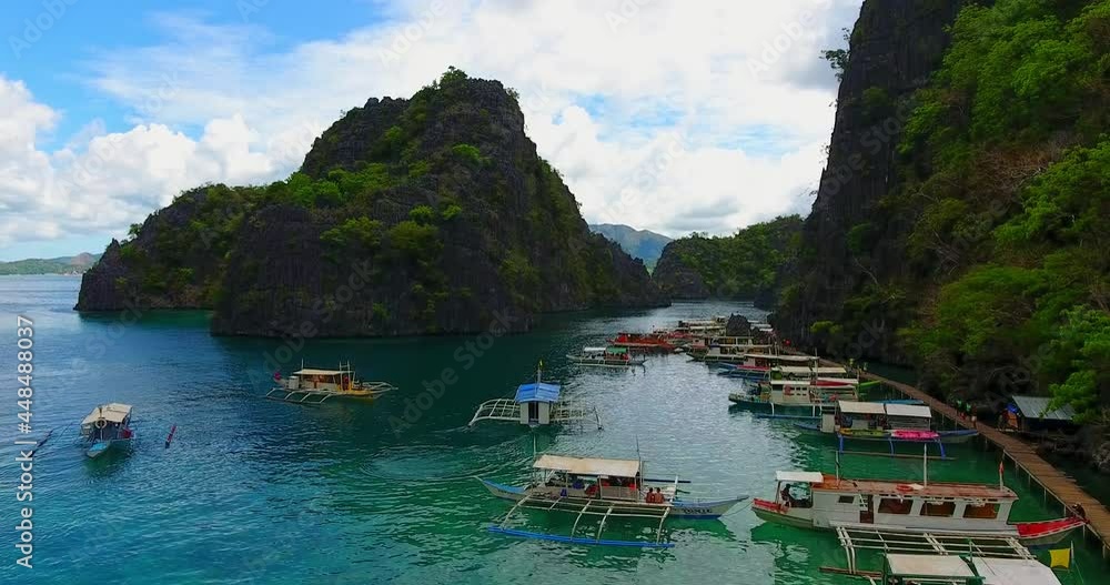 The beautiful landscapes and summer sceneries of Palawan in the ...