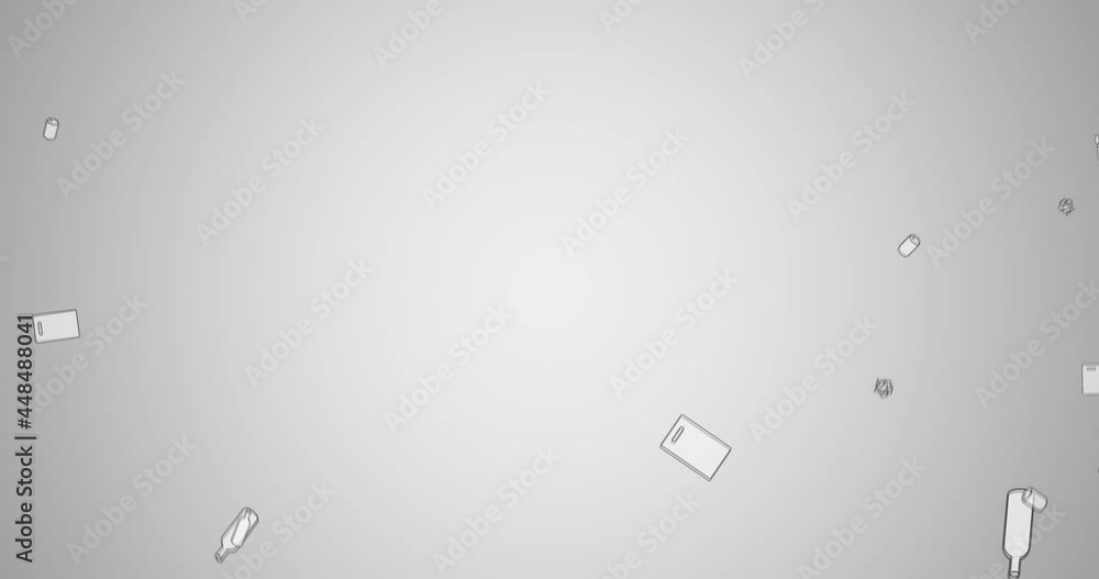 Video Stock Infinitely looping pink background with animated falling ...