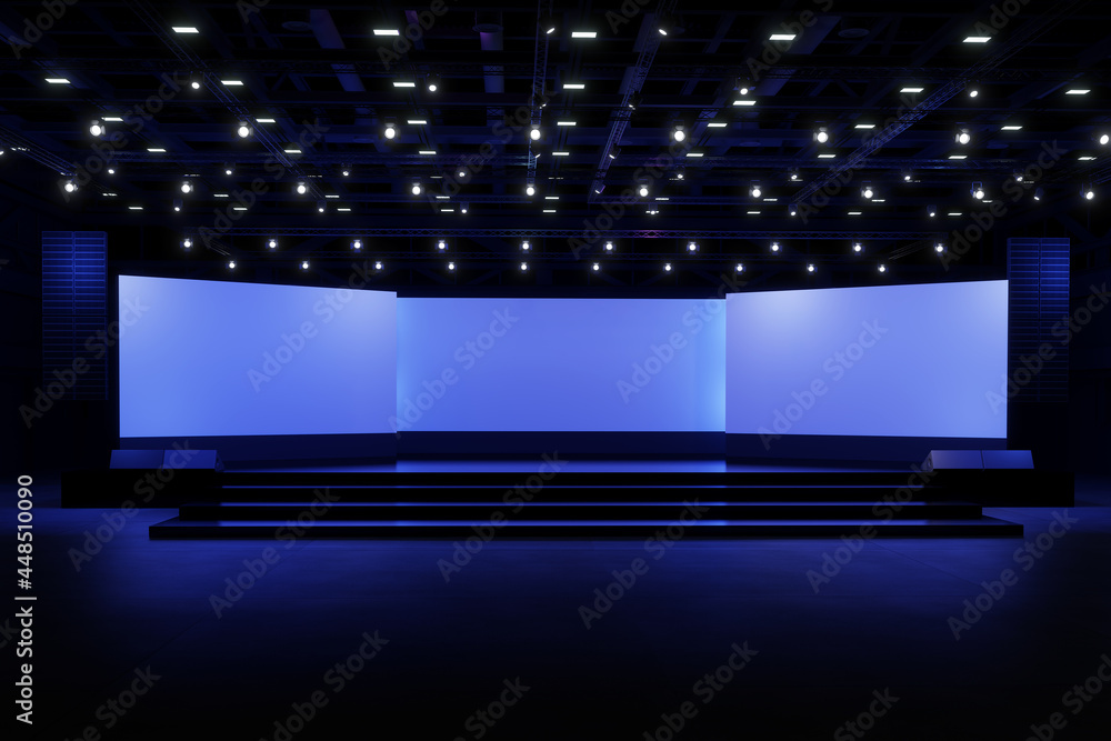 Empty stage Design for mockup and Corporate identity,Display.Platform ...
