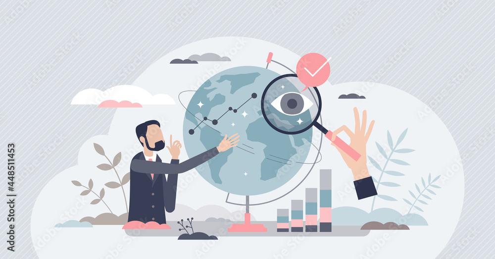 Global market analysis and international financial growth tiny person ...