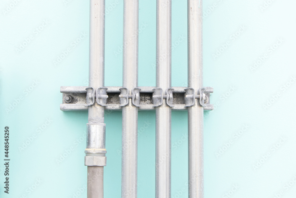 Good manage network electric cable with metal flex pipe. Installation ...