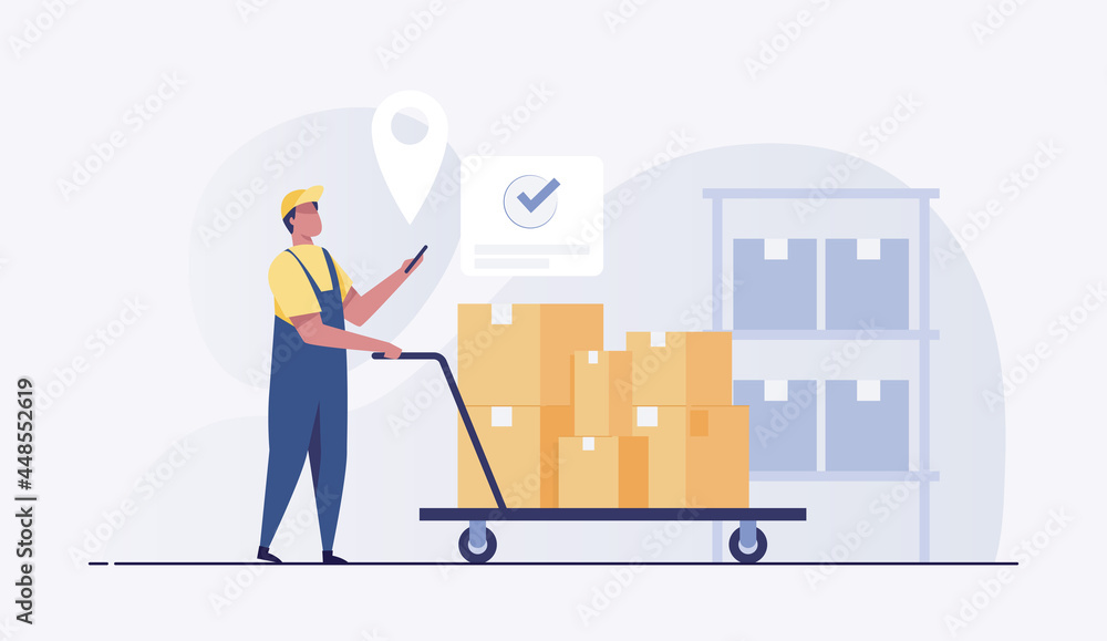 Warehouse worker, Inventory inspection, Check the number of products ...
