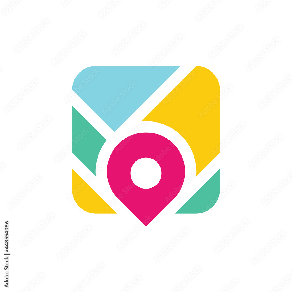 Vetor de local maps logo simple do Stock | Adobe Stock