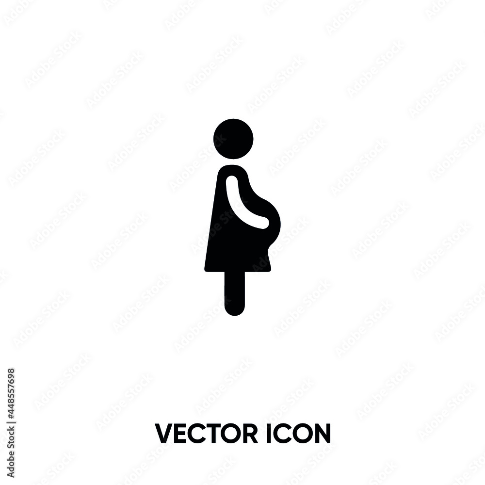 Pregnant vector icon . Modern, simple flat vector illustration for ...