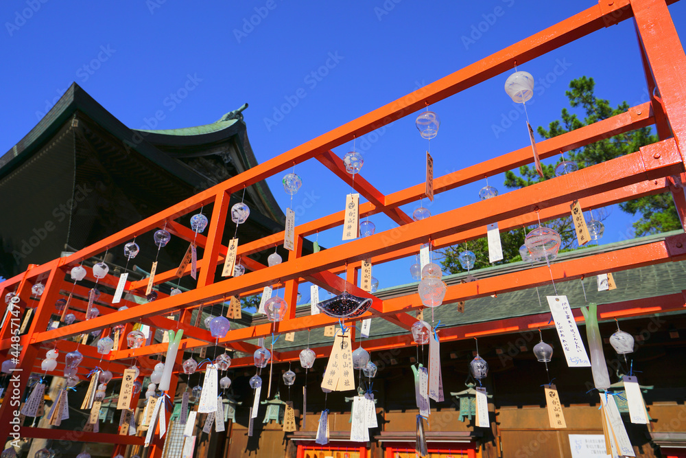 Wind Bell Festival at Hakusan Shrine, Niigata City, Niigata Pref ...