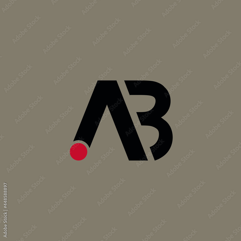 AB logo Stock Vector | Adobe Stock