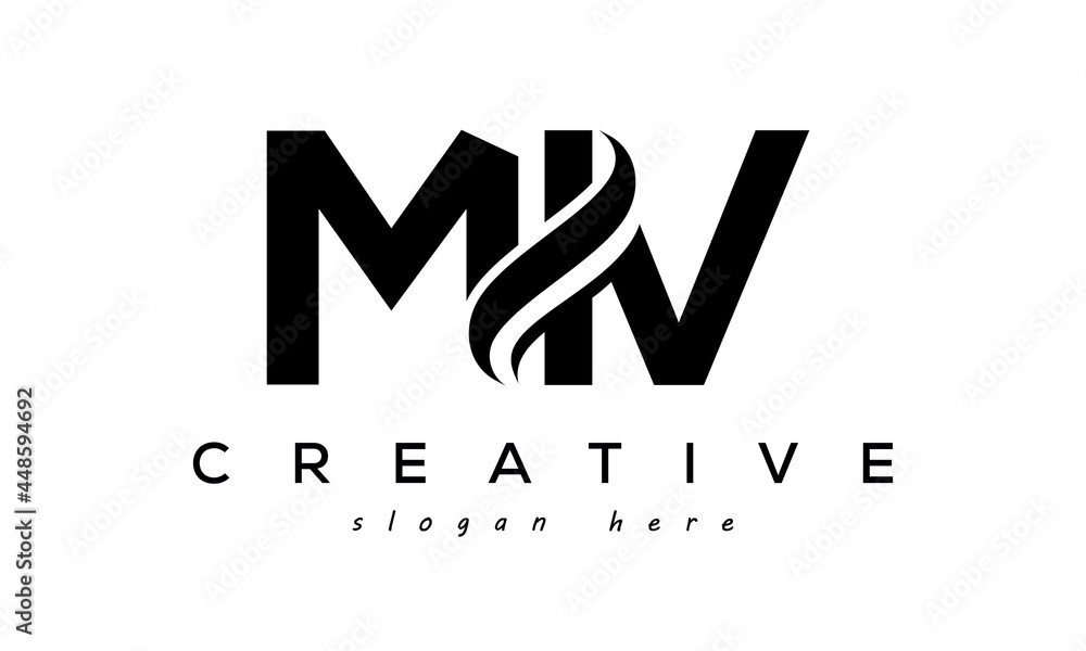 Vetor de Letter MIV creative logo design vector do Stock | Adobe Stock