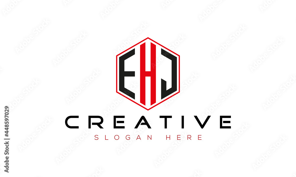 Letter EHJ creative logo design vector Stock Vector | Adobe Stock