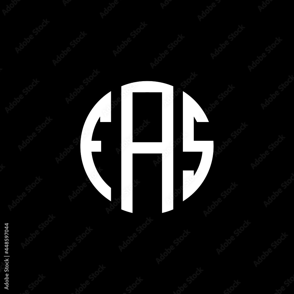 FRS letter logo design. FRS letter in circle shape. FRS Creative three ...