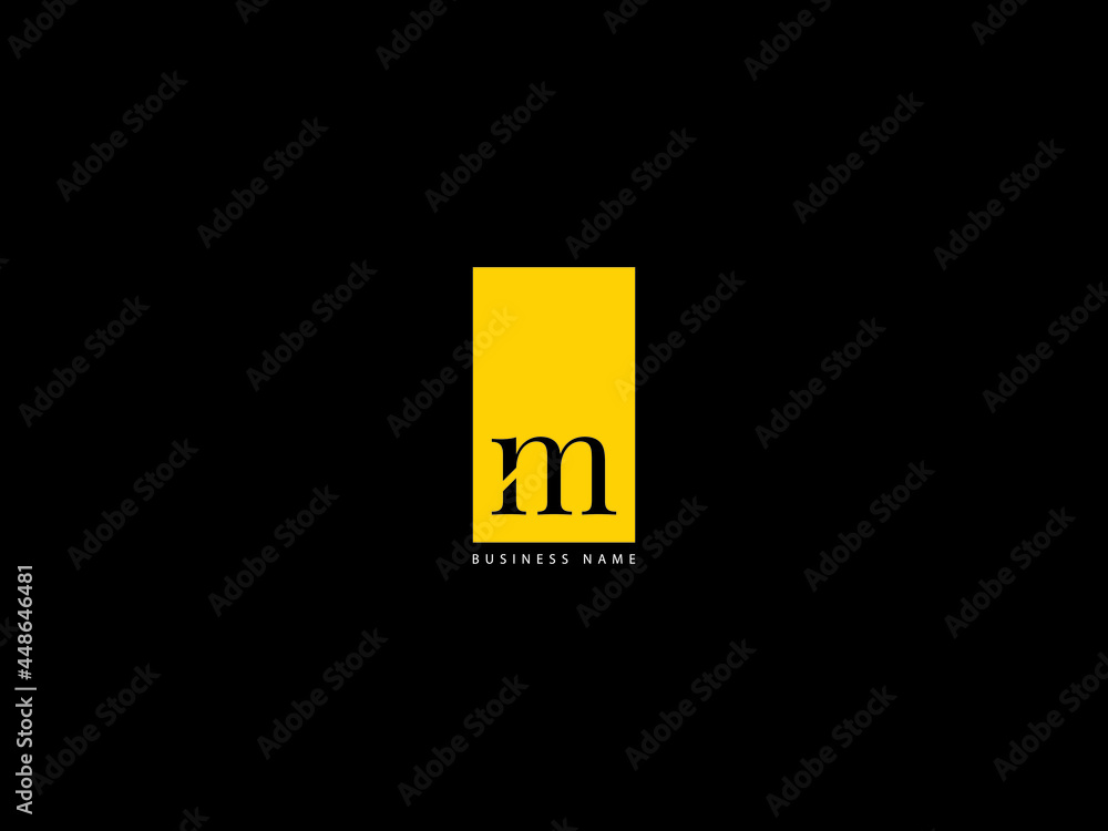 Letter M logo, small letter m m&m logo Icon Vector For Business Stock ...
