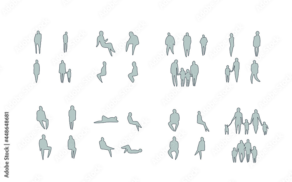 Human Figures For Architectural Drawings