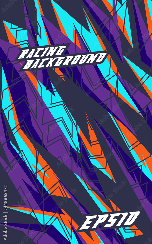 Abstract geometric backgrounds for sports and games. Abstract racing ...