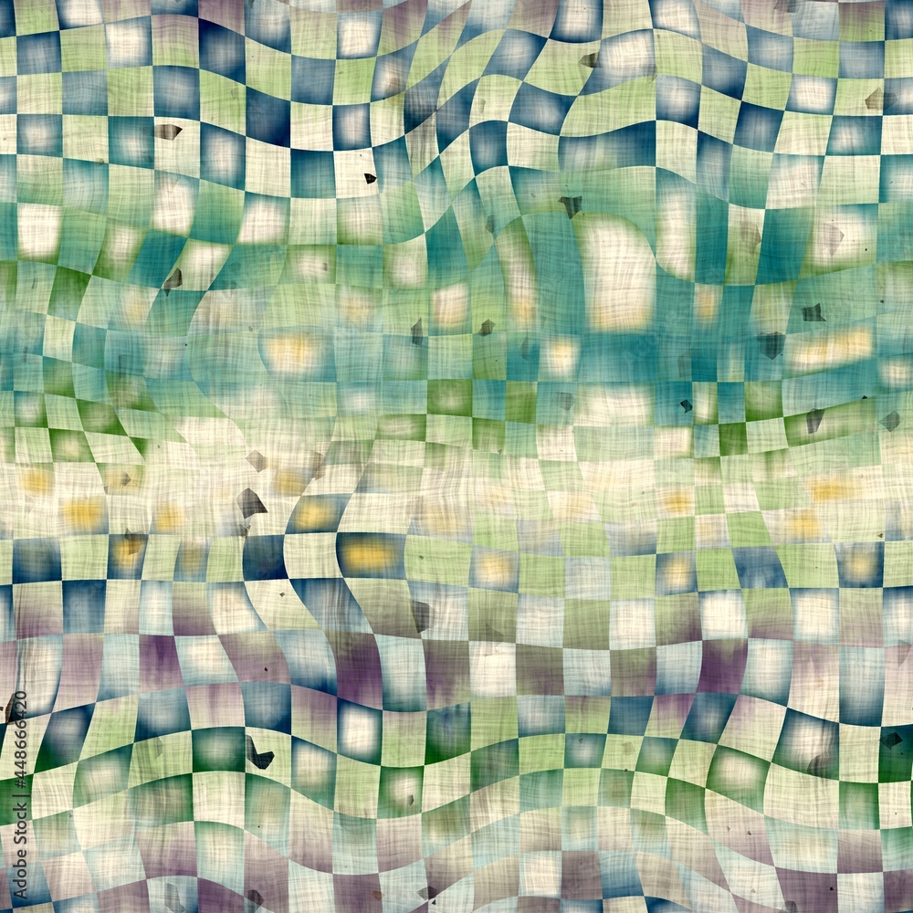 Seamless batik surface pattern swatch for print in cool pastel colors ...