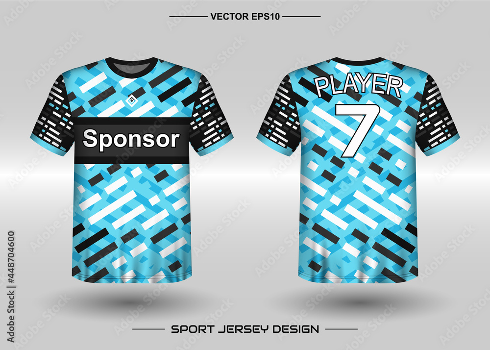 T Shirt Sport Vector Design Template Soccer Jersey Mockup For Football