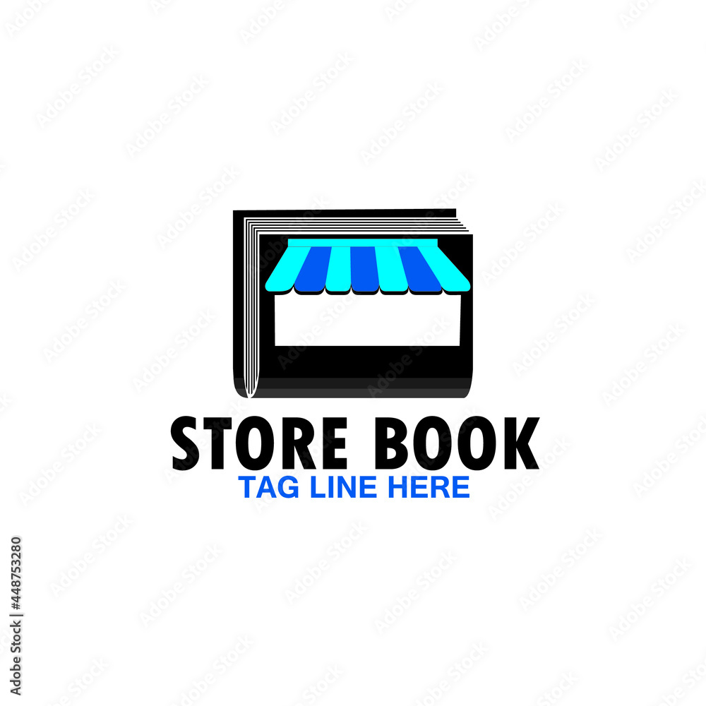 book store know ledge shop reading business logo vector design Stock ...