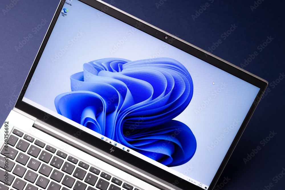 Assam, india - June 17, 2021 : Windows 11 logo on laptop screen stock ...