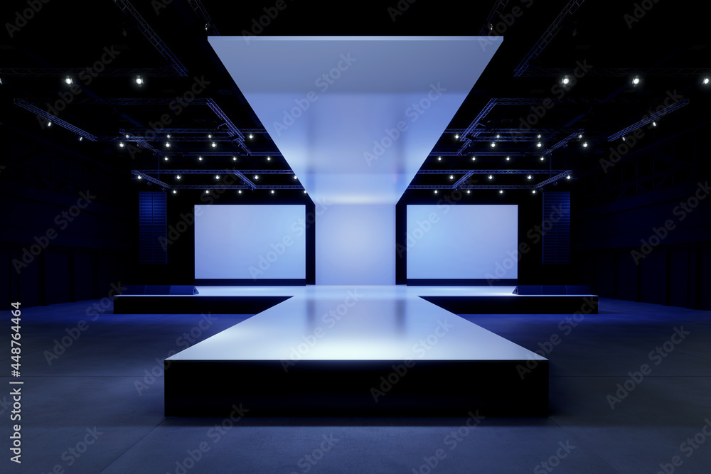 Empty stage Design for mockup and Corporate identity,Display.Platform ...