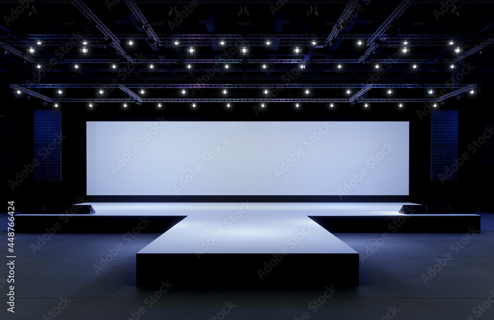Empty stage Design for mockup and Corporate identity,Display.Platform ...