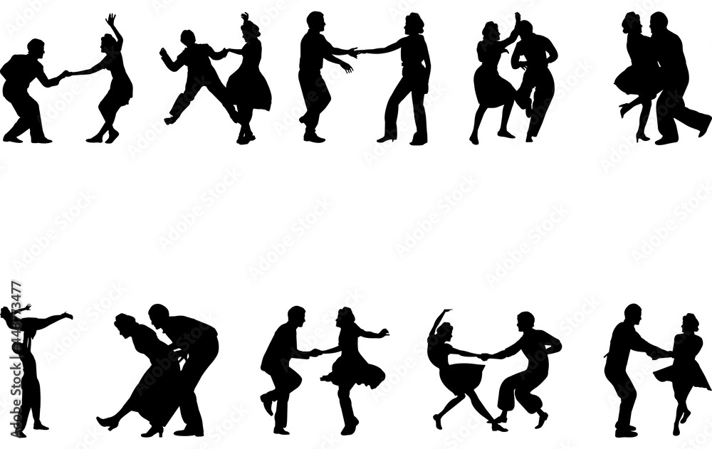 Swing Dance Silhouette