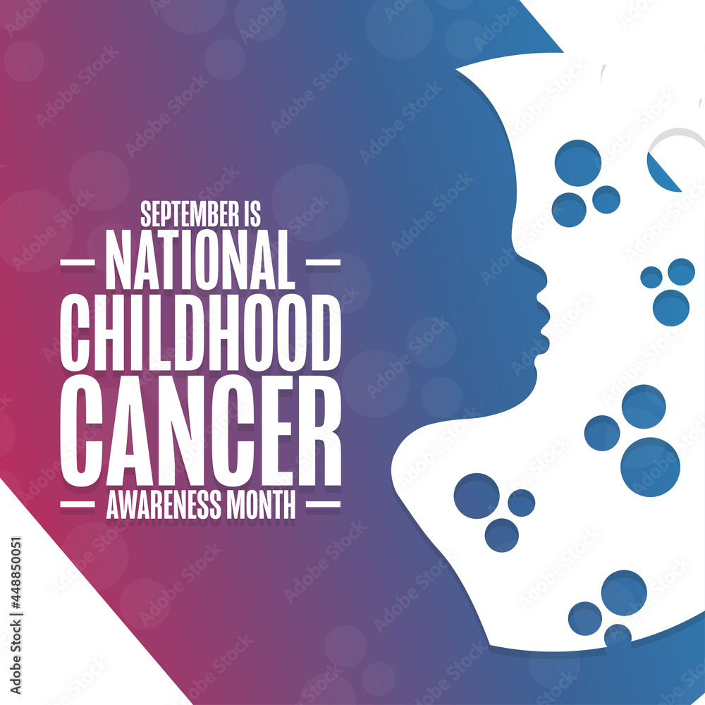 September is National Childhood Cancer Awareness Month. Holiday concept ...