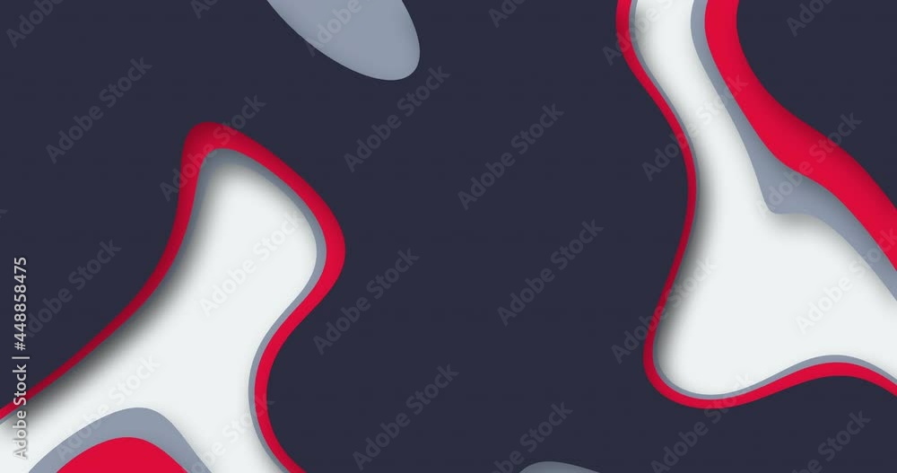 Stockvideon Red, navy blue and gray trendy abstract wavy background ...