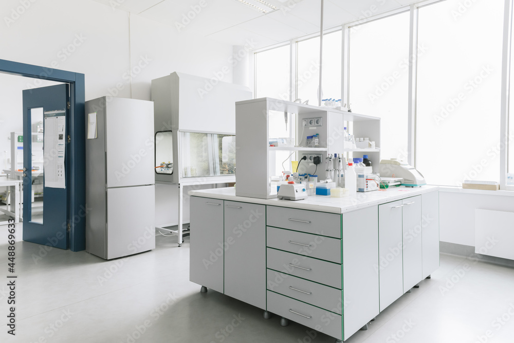 Space With No People In Modern Laboratory Stock Photo | Adobe Stock