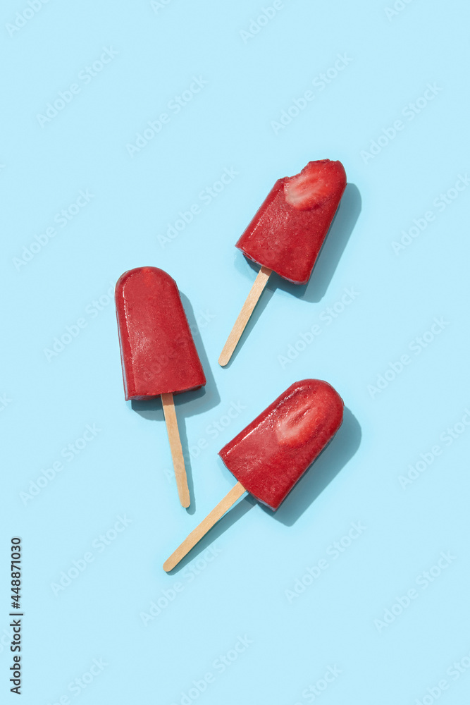 Strawberry ice cream Stock Photo | Adobe Stock