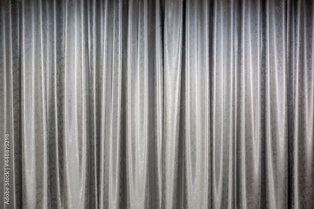 silver curtain Stock Photo | Adobe Stock