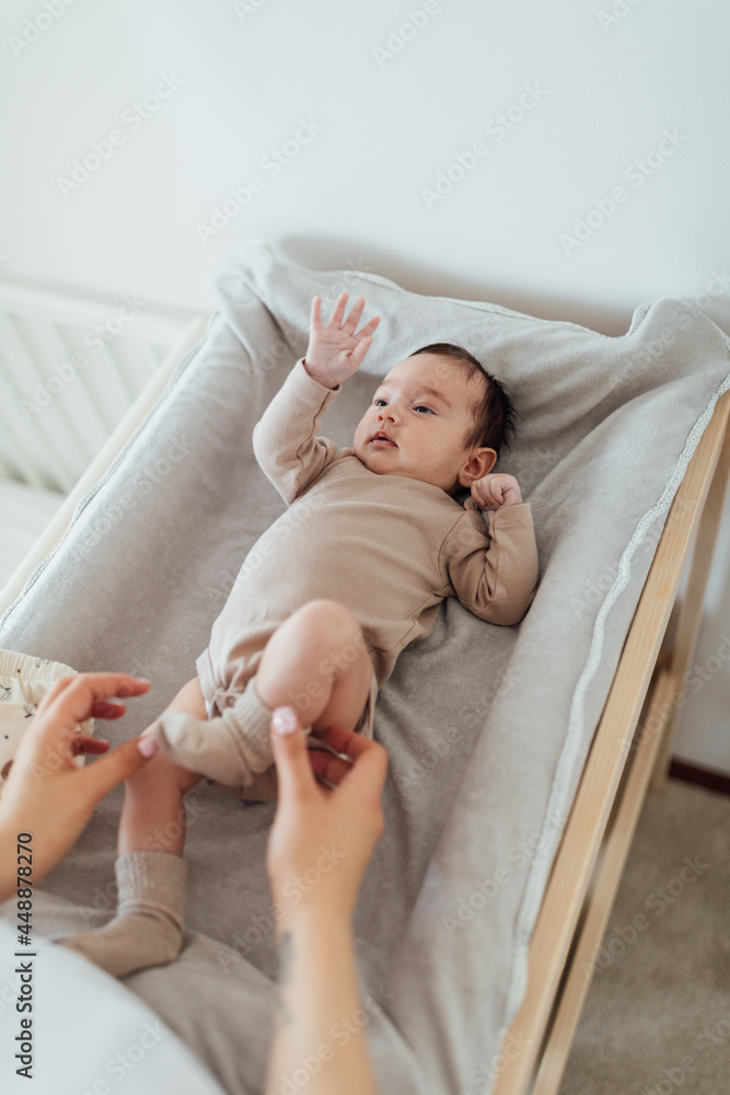 Baby Diaper Change Stock Photo | Adobe Stock