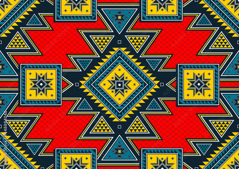 Native American pattern, Geometric Ethnic pattern design, picture art ...
