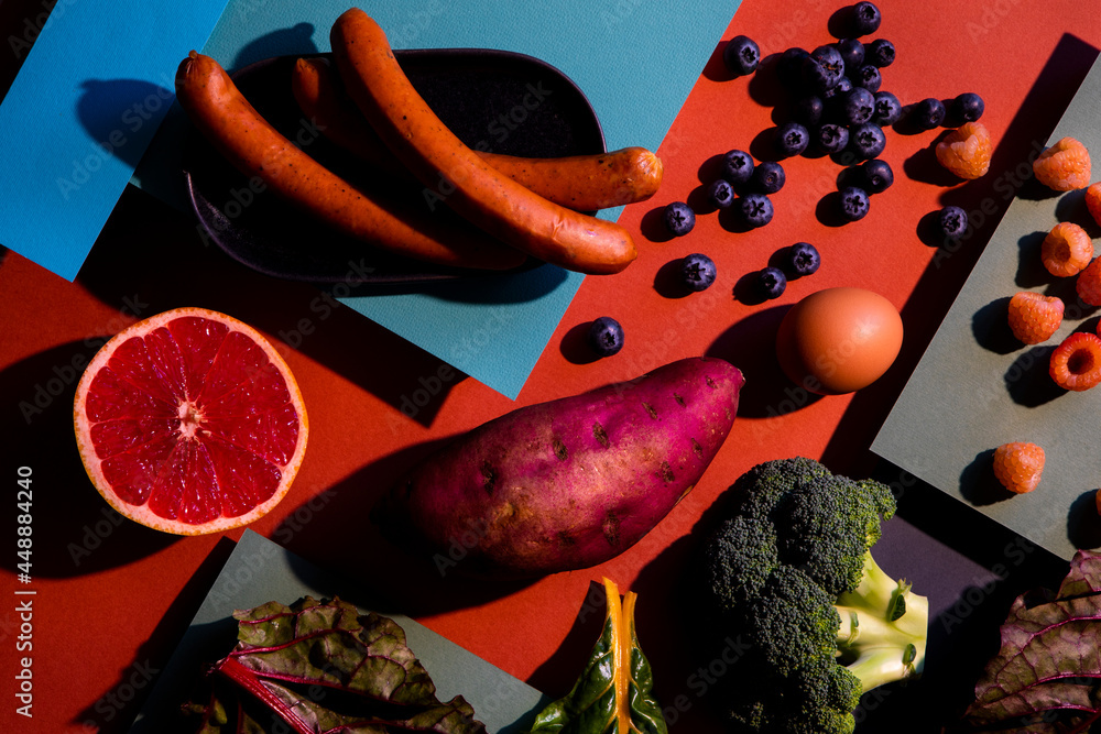 Graphic food background Stock Photo | Adobe Stock