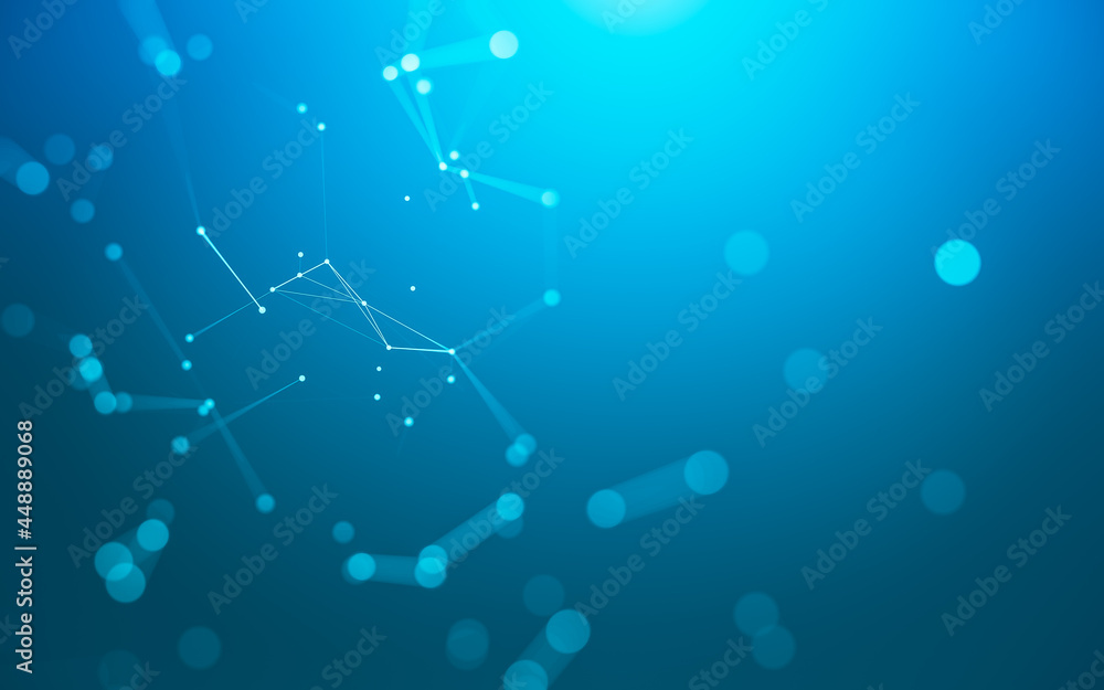 Abstract background. Molecules technology with polygonal shapes ...