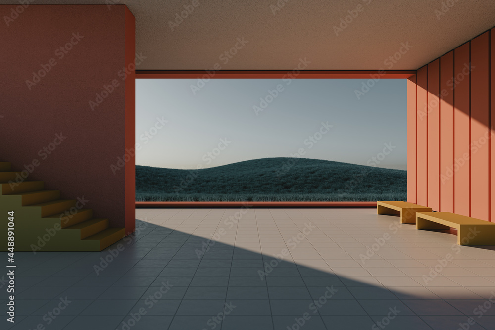 Minimal architectural space Stock Photo | Adobe Stock