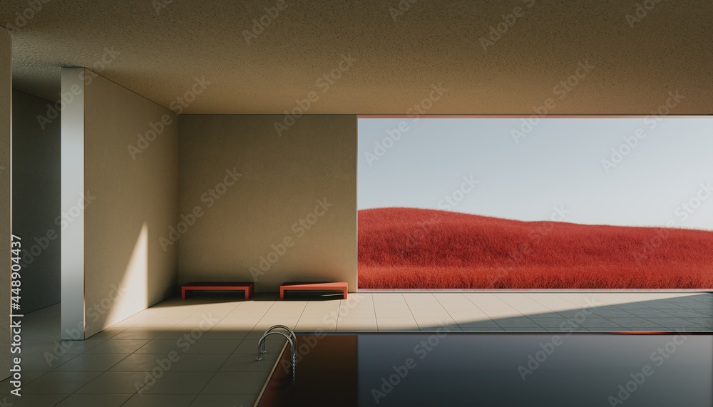 Minimal architectural space Stock Photo | Adobe Stock