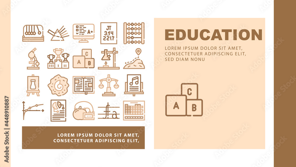 Modular House Trailer Landing Web Page Header Banner Template Vector ...