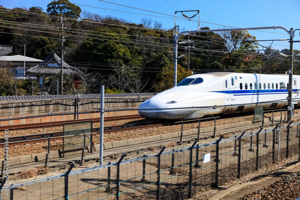 Nagoya, JAPAN - Mar 11, 2017 : A Shinkansen bullet train in Japan ...