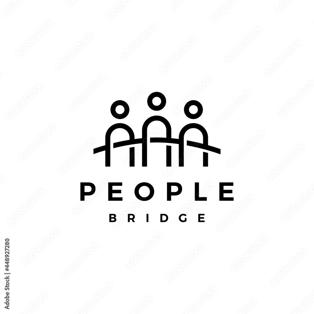 people bridge group three 3 community family connection team work ...